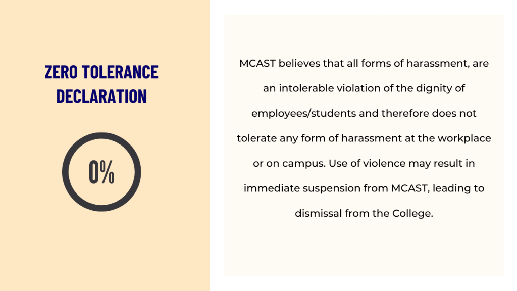 Zero Tolerance Declaration – MCAST