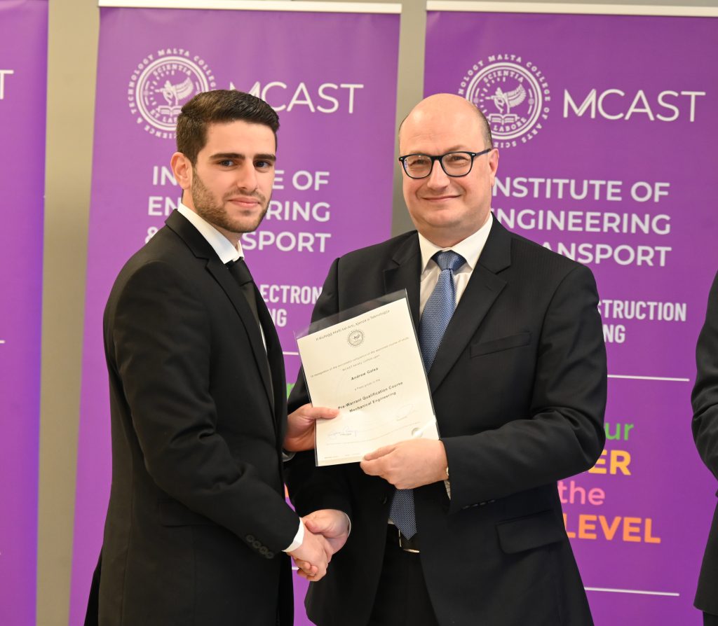 Engineering Pre-Warrant Qualification Course Graduation Ceremony – MCAST