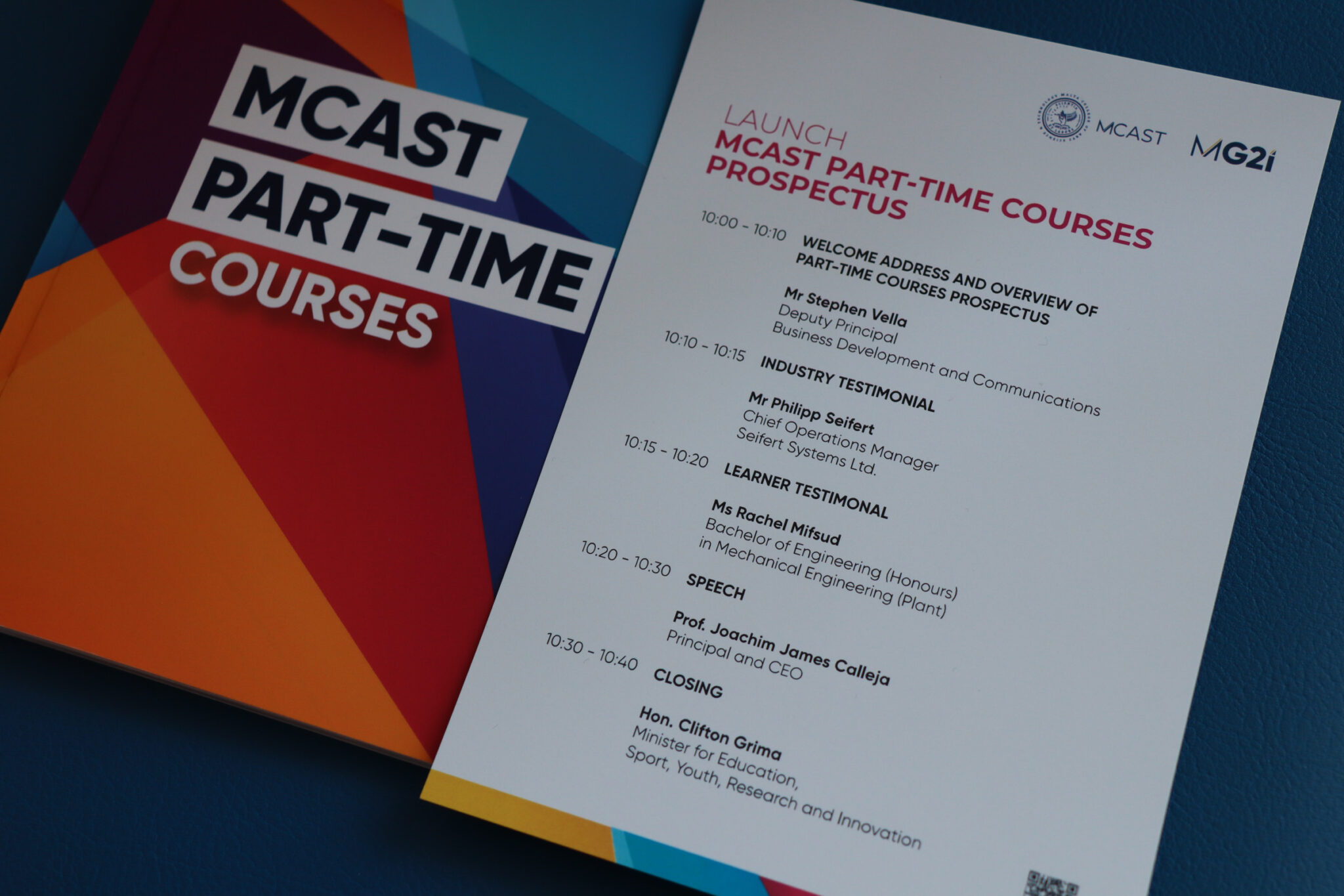 Launch MCAST Part-time courses Prospectus 2023-24 – MCAST
