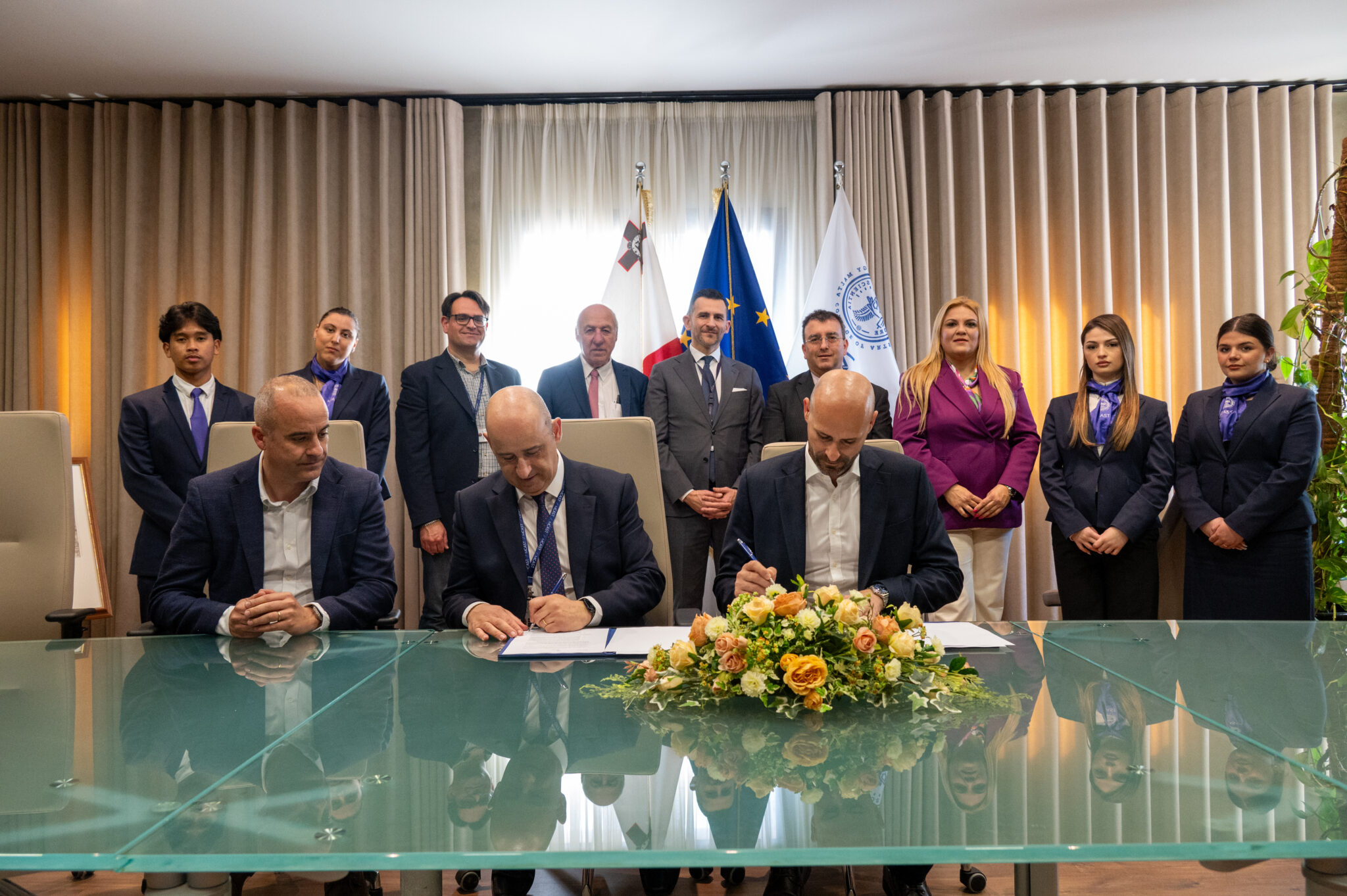 MCAST Signs Training Agreement with KM Malta Airlines and Centrecom to ...