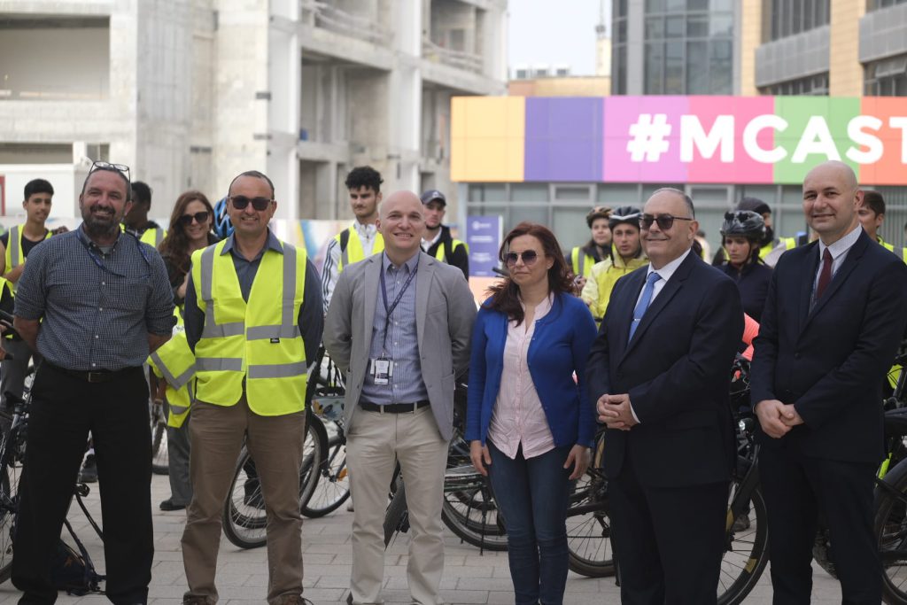 MCAST staff and students cycle to campus – MCAST